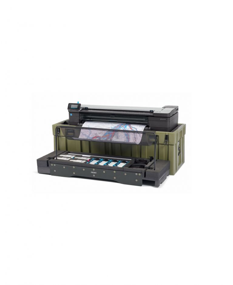 HP Designjet T830MFP with Armour Case - www.centralplotter.co.id